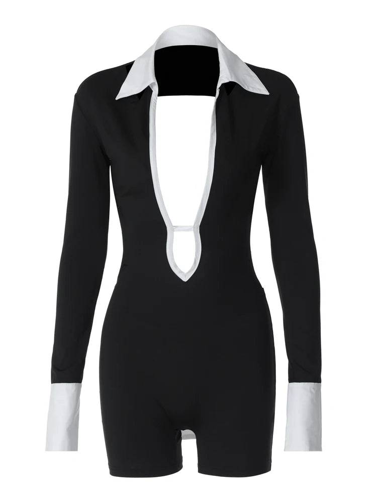 Jackie Backless Romper